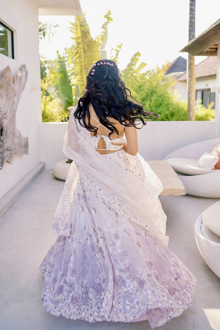 Shop Amara Ivylac Cutdana Bridal Lehenga Set Online | House of Armuse